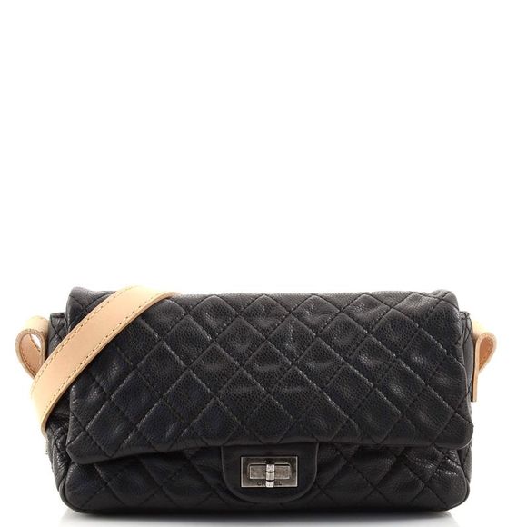 CHANEL | Bags | Chanel Easy Reissue Messenger Flap Bag Quilted Caviar ...